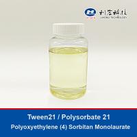 China Tween 21 Polysorbate 21 Polissorbato 21 Polyoxyethylene 4 Sorbitan Monolaurate Fatty Acid Esters Surfactant for sale