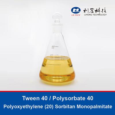 China Tween 40 Polysorbate 40  Polissorbato 40 Polyoxyethylene (20) Sorbitan Monopalmitate for sale
