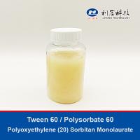 China Tween 60 Polysorbate 60 Polissorbato 60 Polyoxyethylene 20 Sorbitan Monolaurate Liquid Cas 9005-67-8  China Factory Food Additives for sale