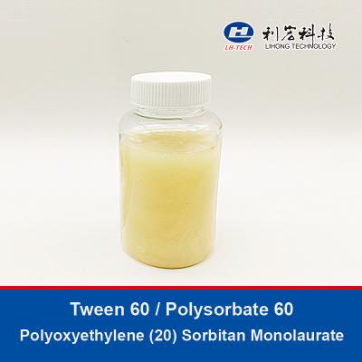 China Tween 60 Polysorbate 60 Polissorbato 60 Polyoxyethylene 20 Sorbitan Monolaurate Liquid Cas 9005-67-8  China Factory Food Additives for sale