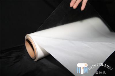 China Polyolefin EAA Hot Melt Adhesive Film Textile Fabric Transparent 48cm Width for sale