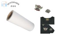 China Po Transparent Hot Melt Adhesive Roll 100mic For Apperal Garment Patches Logos for sale