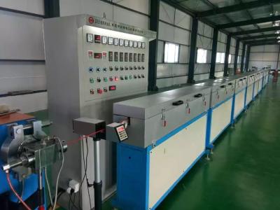 China Silicone Rubber Wire Extrusion Machine With Automatic Feeding Device for sale