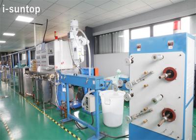 China LSZH PVC Optic Fiber Cable Tight Coating / Jacketing / Extrudering Line For Tight Buffer Cable for sale