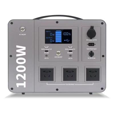China 1200W Portable Power Station LiFeP04 Battery For Multi Scenario Backup Power for sale