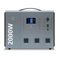 China Pure Sine Wave Portable Power Supply Built In Lithium Battery 2000W 2668Wh for sale