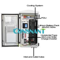 China Industry Power Supply IP55 white Outdoor Cabinet Solar UPS System 50Hz 60Hz for sale