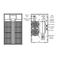 China Security Power Supply High Frequency Online UPS System 5KVA With LCD Display for sale