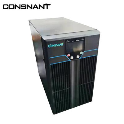 China 220V Black Pure Sine Wave Online High Frequency UPS System 6KVA for sale