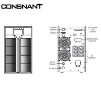 China 6KVA Low Noise LCD Display Online High Frequency UPS With Double Conversion for sale
