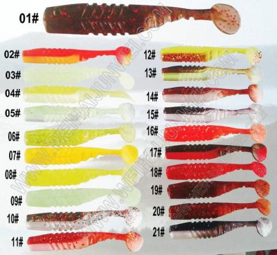 China New design best sale 6.9g 8.0cm artifical soft fishing lure for sale