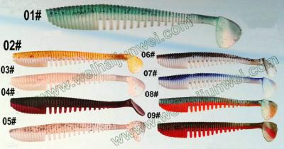 China New design best sale 5.2g /10.5cm artifical soft fishing lure for sale