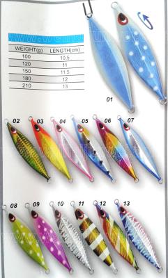 China OEM 100g~210g lead metal jig fishing lure for sale