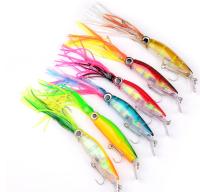 China ABS octopus squid jig fishing lure crank bait hook shrimp tackle with 1/0# hook for sale
