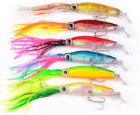 China ABS octopus squid jig fishing lure crank bait hook shrimp tackle with 1/0# hook for sale