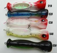 China New style 13cm 48g popper wooden fishing lure popper hard lure trolling lure for sale