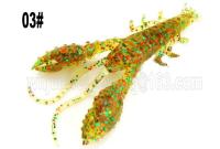 China New  best sale 9.5cm/8g  5 kinds colors artifical soft shrimp fishing lure for sale