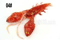 China New  best sale 9.5cm/8g  5 kinds colors artifical soft shrimp fishing lure for sale