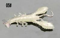 China New  best sale 9.5cm/8g  5 kinds colors artifical soft shrimp fishing lure for sale