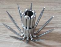 China new stainless steel 4.0mm 5bars squid jig umbrella hooks for sale