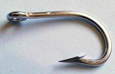 China 304 stainless steel single hook fishing hook saltwater for deep sea fishing for sale