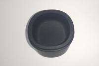 China Black Silicone Rubber Parts Cylindrical Rubber Handle Sleeve 1*25mm for sale