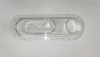 China Custom Injection Molding PE/PP Transparent Plastic Base Plastic Parts for sale