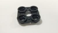 China PA PA6 Plastic Molded Parts ABS Plastic Housing Components Chrome Plating for sale