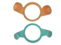China Food Grade Silicone Rubber Parts PPSU Baby Bottle Soft Silicone Handle for sale