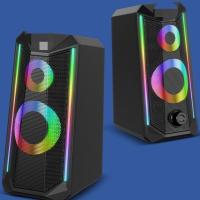 China RGB Gaming Computer Speaker USB Laptop Small Audio Super Volume Desktop Subwoofers for sale