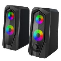 China RGB Gaming Computer Speaker USB Laptop Small Audio Super Volume Desktop Subwoofers for sale