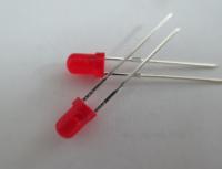 China 3mm Round Indicator LED With Flange Type Super red light emitting diode for sale
