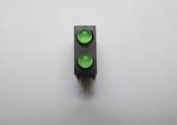 China Low Power Consumption Yellow Green Indicator LED 4.32 X 7.3mm Rectangular Housing for sale