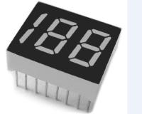 China Common Anode Cathode 0.40 Inch Dual Half Digit LED Digital Display Yellow Green Color for sale