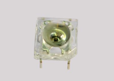 China Square Led Light Emitting Diode With 3Ф Dome 4 Lead Pin Super Yellow LED for sale