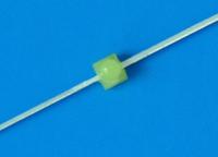 China 1.80mm lens Round Subminiature Axial White SMD LED Emission color X=0.46, y=0.43. for sale