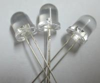 China 8mm Round Indicator LED With Flange Wide Viewing Angle Type Warm White Led Can provide for sale