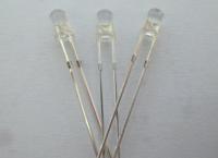 China CE rosh certificate White Indicator LED 3mm round light emitting diode led for sale