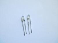 China 3mm round pure blue Indicator LED with water clear diffused LED diode components for sale