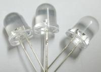 China 8.0mm Round light emission diode Wide Viewing Angle color  X=0.32, y=0.33 for sale