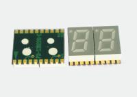 China Yellow Green 0.36 inch dual digit 7 Segment LED Displays Peak Emission Wavelength 573nm for sale