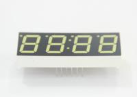 China Common anode white emitting color 4 digit 7 segment displays 572nm for sale