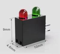 China Two Red Round 3.0 mm Indicator LED , Indicator Housing Power Led Diode for sale