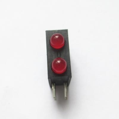 China Red / Green Indicator LED Rectangular Housing Circuit Board Indicator Low Power Consumption for sale