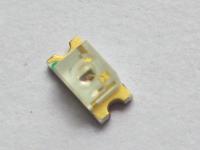 China 1.10Mm thick 1206 Pure Green Smd Chip Led , 520-525nm led chip 120° viewing angle for sale
