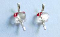 China 1.80mm Round Subminiature Axial Hyper Red Chip LED, Lens Color is Water Clear for sale