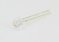 China Flange Wide Viewing Angle Type White Indicator LED 4.80mm 80 Deg Viewing Angle for sale
