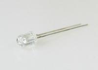 China 5mm Round Flange Type Ultra Yellow Indicator LED Water Clear Lens 20 Deg for sale