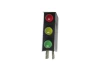China 3Mm Dip Indicator Led Diode Red Yellow Green Tri - Color Rectangular Housing for sale