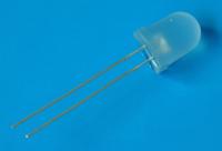 China Blue Color 8mm Round Indicator LED With Flange , 20 Deg Viewing Angle for sale